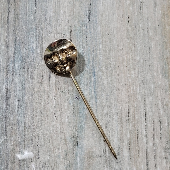 Jewelry | Vintage 14k Sun Face Pin | Poshmark